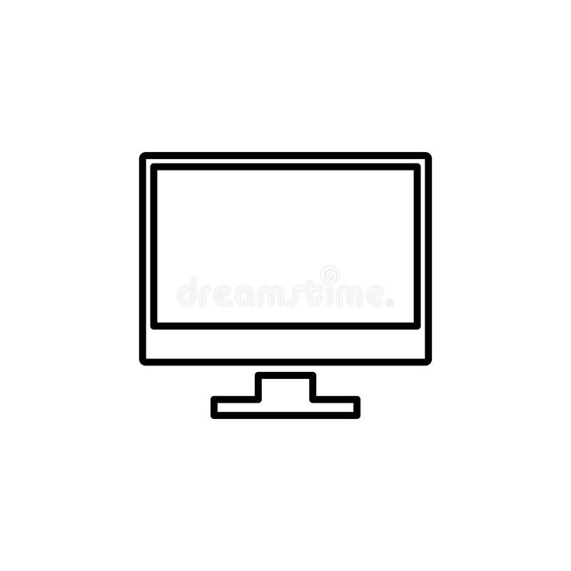 Computer Icon Computer Monitor Icon Vector Stock Vector