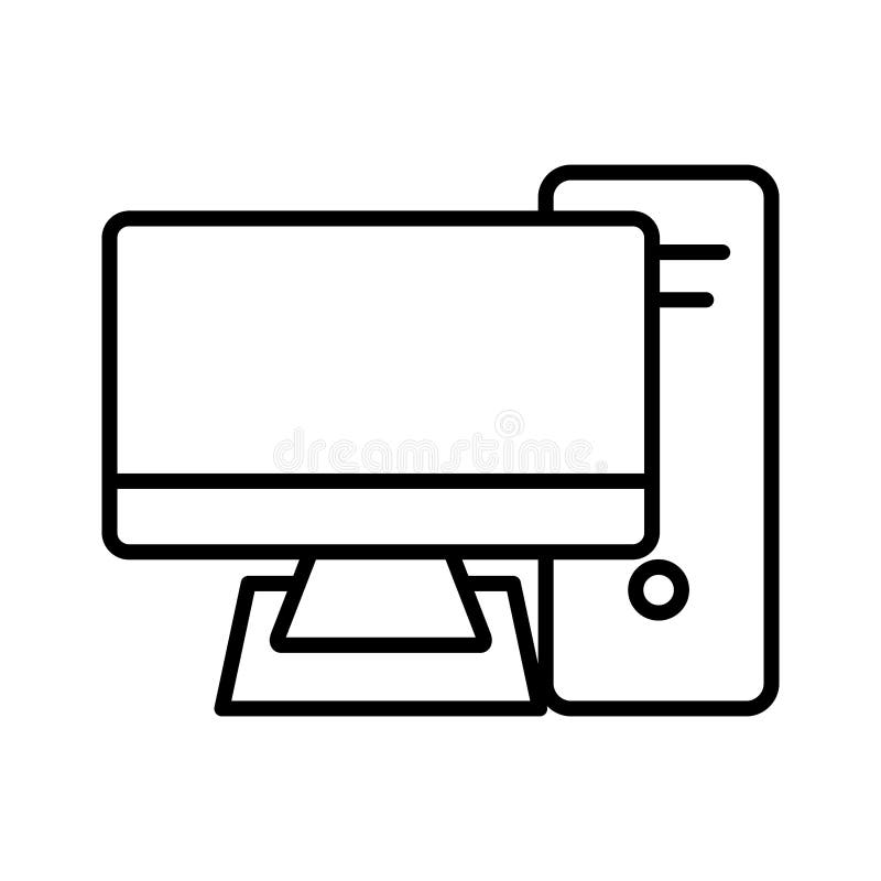 Computer Icon Vector Design Template Stock Vector - Illustration of ...