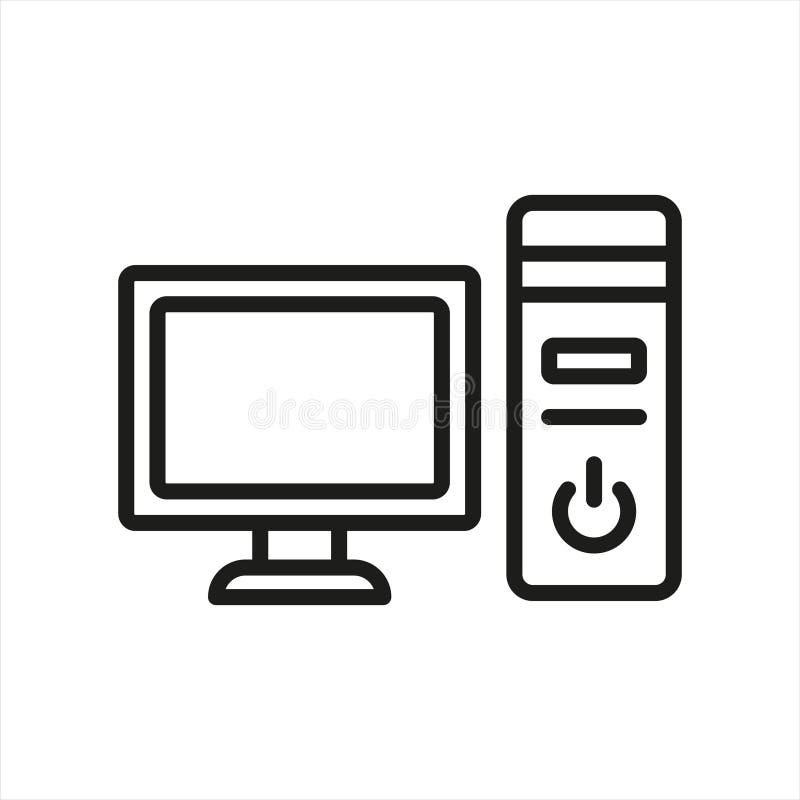 Computer Icon Vector Design Templates Simple and Modern Stock Vector ...