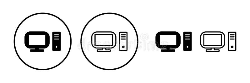 Computer Icon . Computer Monitor Icon Vector Stock Vector ... Computer Icon . Computer Monitor Icon Vector Stock Vector ...