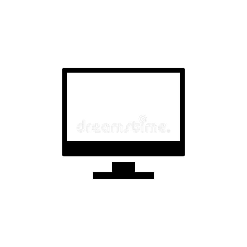 Computer Icon . Computer Monitor Icon Vector Stock Vector ...