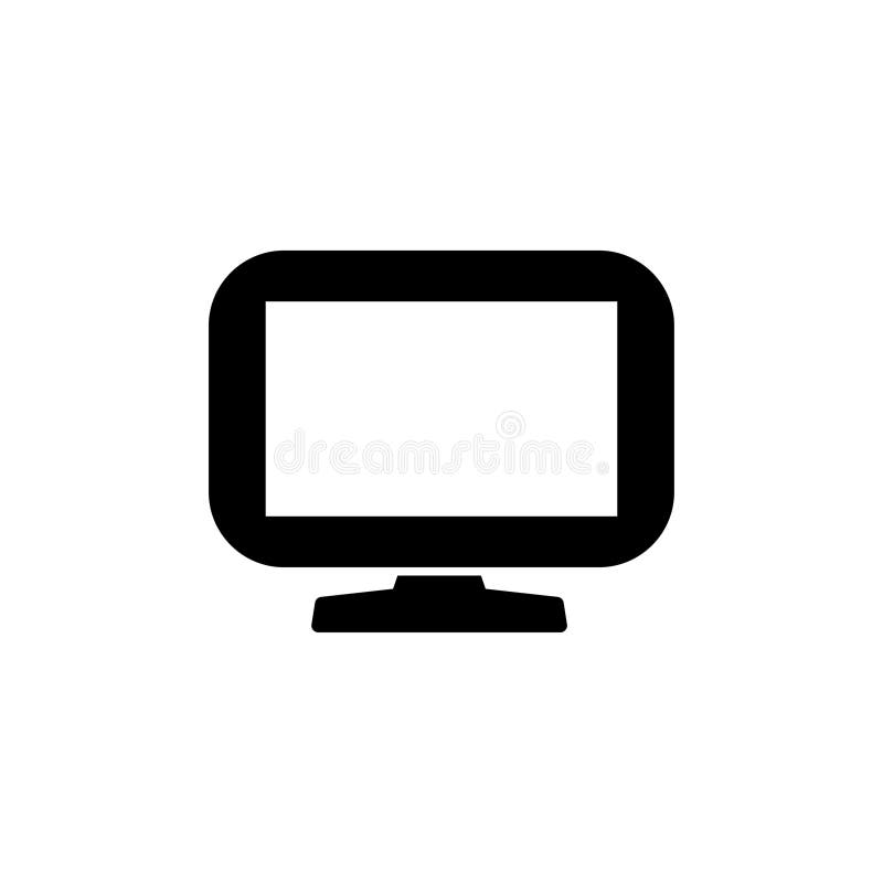 Computer Icon . Computer Monitor Icon Vector Stock Vector ...