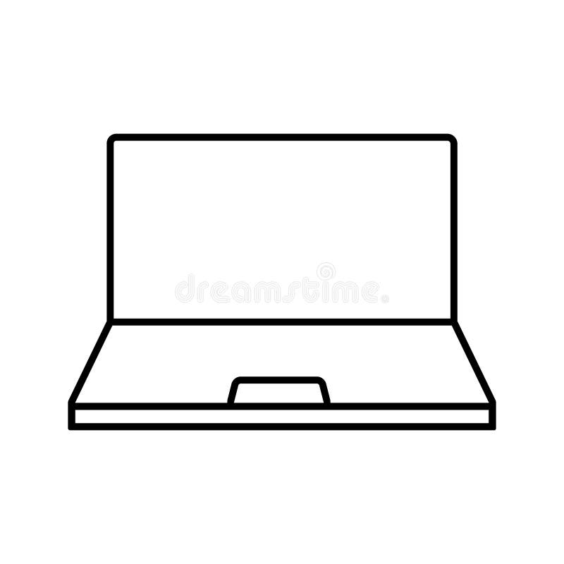 Computer Icon Vector. Pc Illustration Sign. Device Symbol. Laptop Logo ...