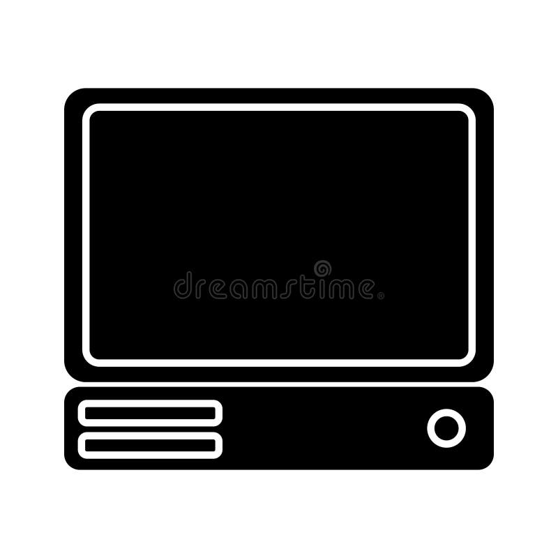Computer Icon Vector. Pc Illustration Sign. Device Symbol. Laptop Logo ...
