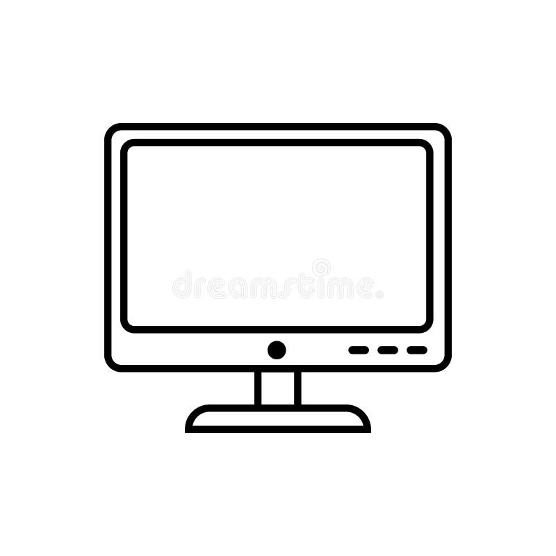 Computer Icon Vector. Pc Illustration Sign. Device Symbol. Laptop Logo ...