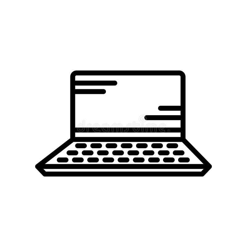 Computer Icon Vector Sign and Symbol Isolated on White Background ...