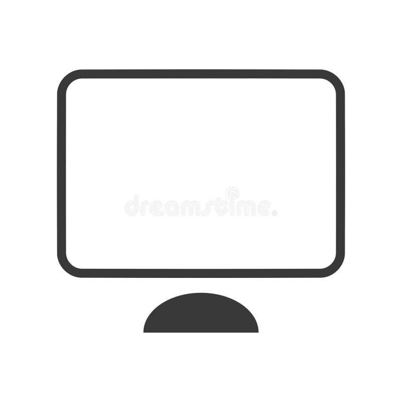 Computer Icon Vector stock vector. Illustration of isolated - 161465337