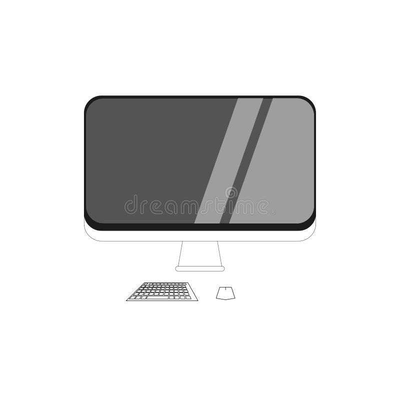 Computer Icon Old Version Vector Illustration Stock Illustration ...