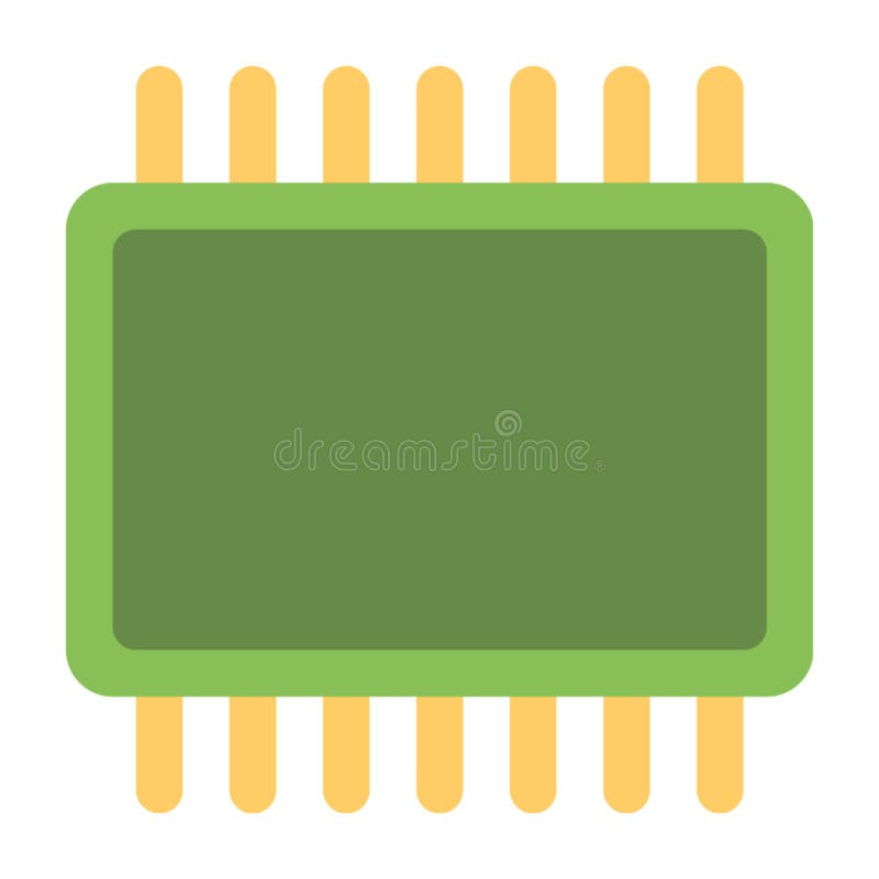 Chip icon illustration stock illustration. Illustration of computer ...