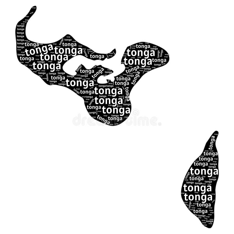 Location of Tonga on the World Map, Marked with Tonga Flag Pin Stock ...