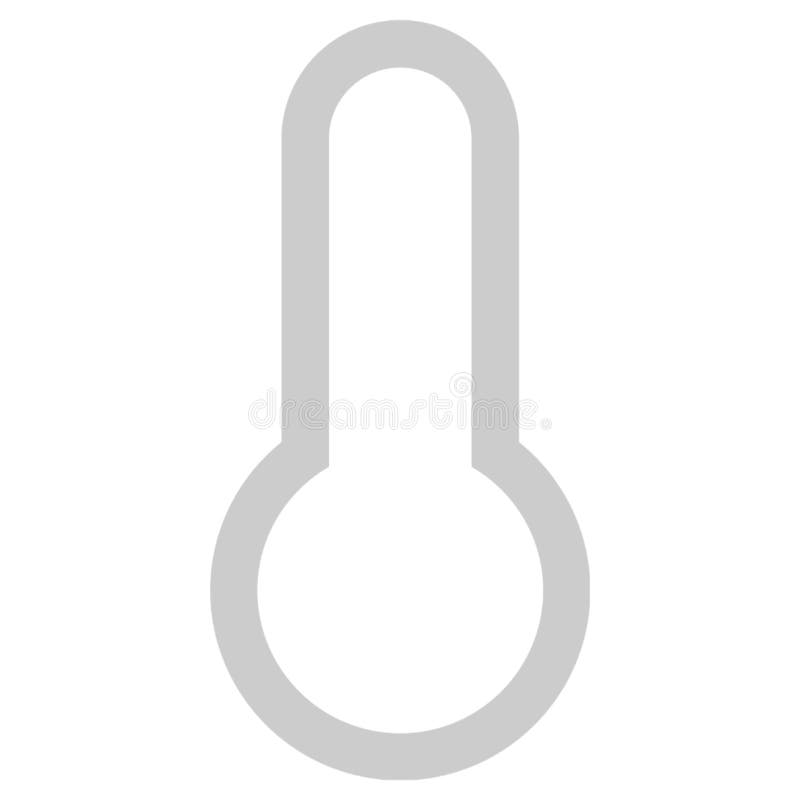 Temperature with Thermometer Empty Illustration Stock Illustration ...