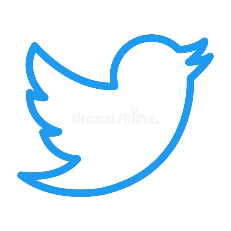 Twitter logo illustration. editorial image. Illustration of sign ...