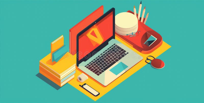 Gadget Design Web Background Business Technology Laptop Computer Yellow ...