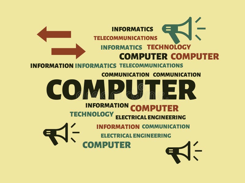 COMPUTER - Image with Words Associated with the Topic COMMUNICATION ...