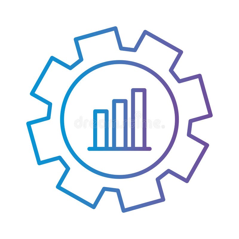 Computer with Increase Arrows Gradient Style Icon Vector Design Stock ...