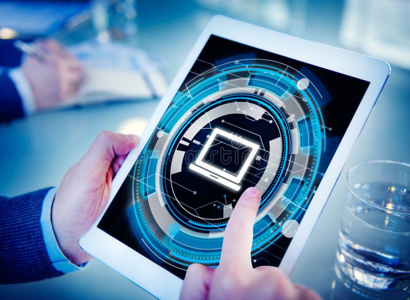 Computer Information Technology Connection Concept Stock Image - Image ...