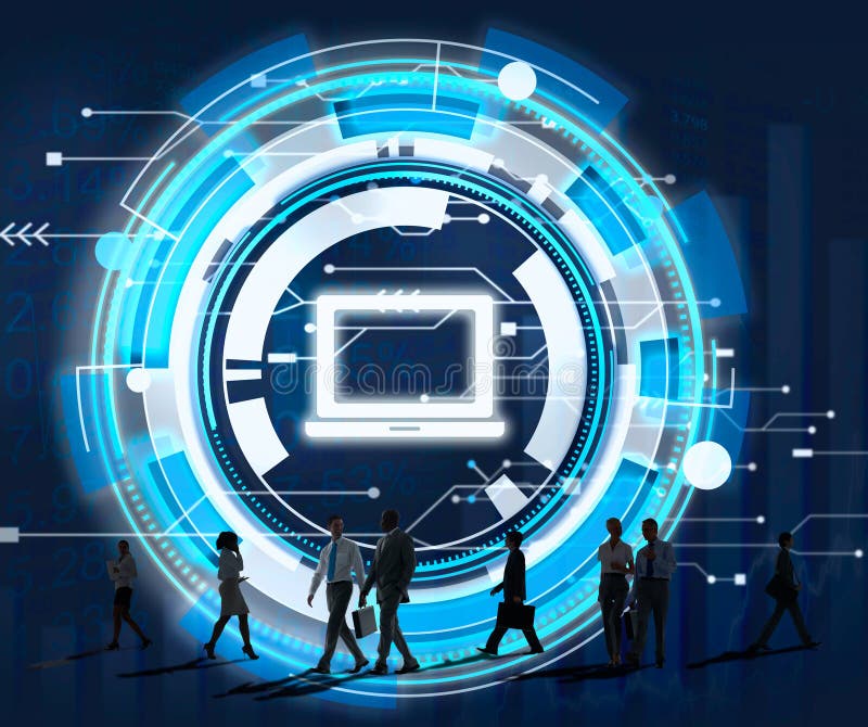 Computer-Informationstechnologie-Verbindungs-Konzept Stockfoto - Bild ...