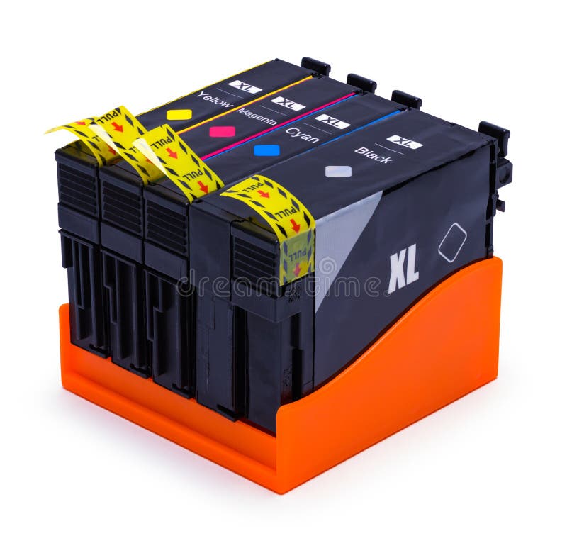 Computer Ink Pack stock image. Image of yellow, black - 270804049