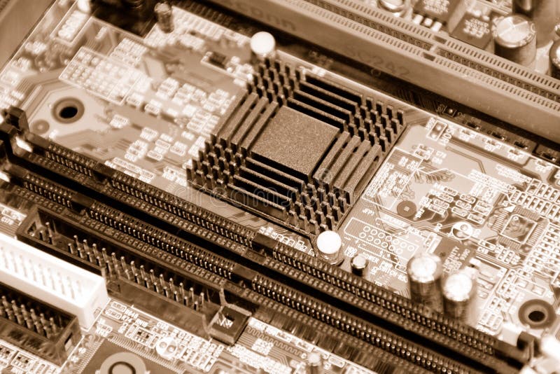 Computer inside stock image. Image of science, network - 12668111