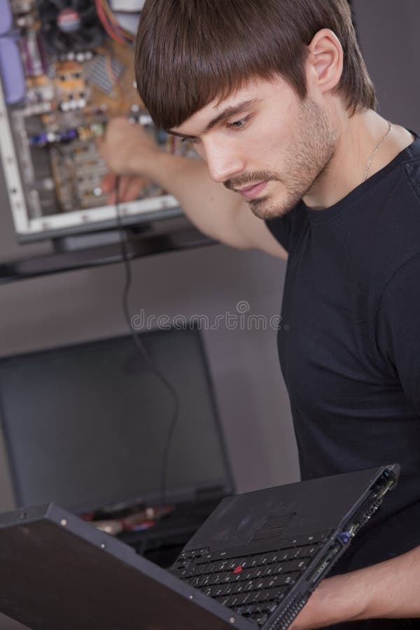 Computer installation stock photo. Image of problem, hacker - 15455486