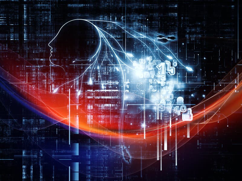 Computer Intelligence stock illustration. Illustration of graphic ...