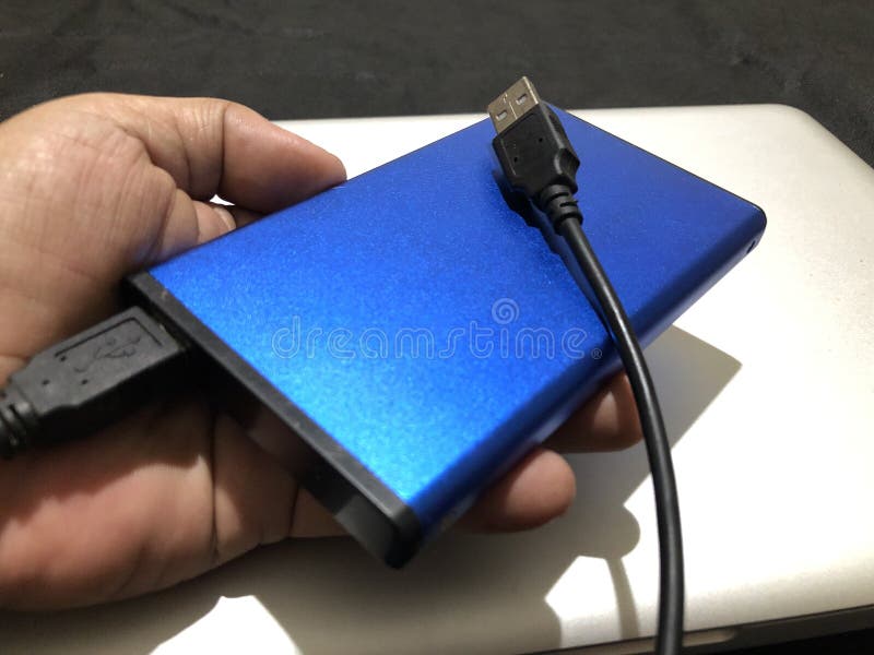 The Computer External Memory Storages Stock Image - Image of cable ...