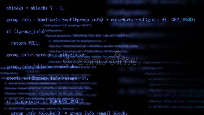 It Computer Internet Code Screen Scrolling Stock Footage - Video of program, hacking: 251009170