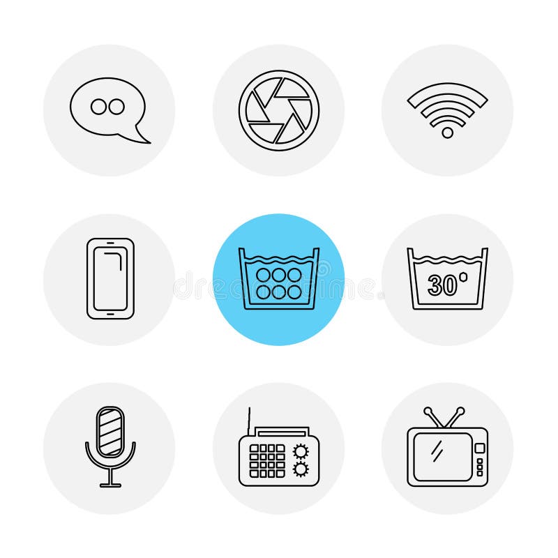 Internet & Multimedia Sharing Stock Illustration - Illustration of ...