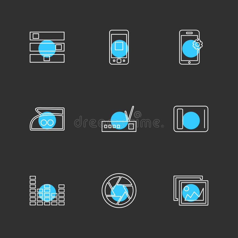 Computer, Internet , Multimedia , Infrared , Camera ,eps Icons Stock ...