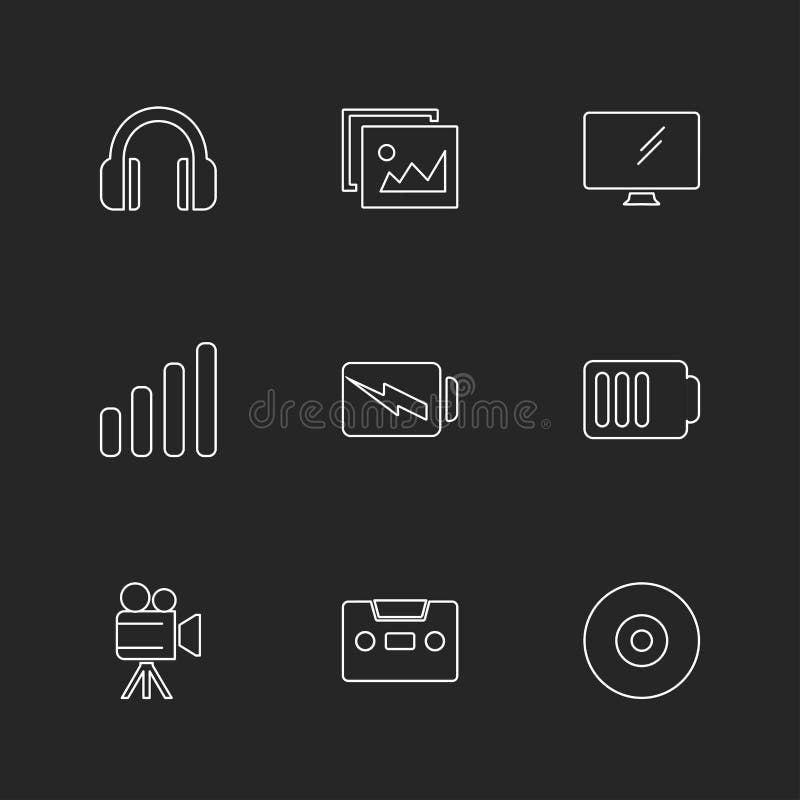 Computer, Internet , Multimedia , Infrared , Camera ,eps Icons Stock ...