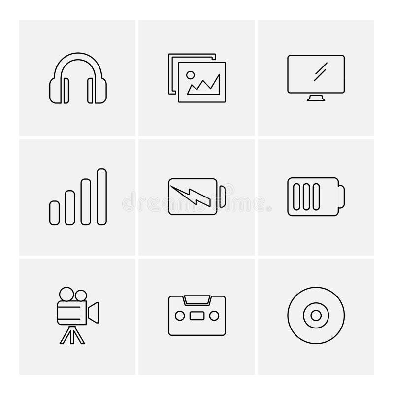 Computer, Internet , Multimedia , Infrared , Camera ,eps Icons Stock ...