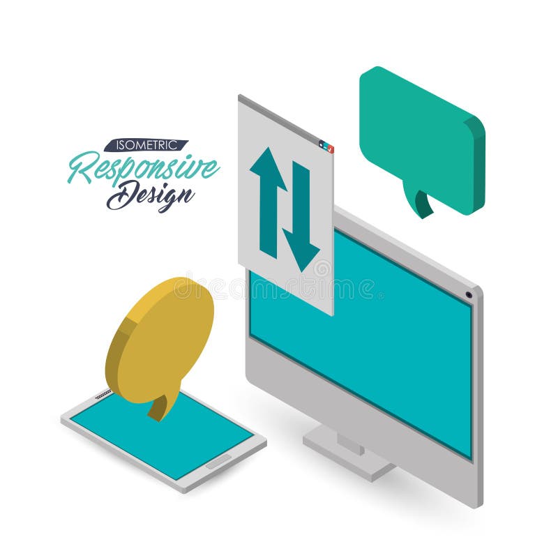 Computer with Internet Related Icons Image Stock Vector - Illustration ...