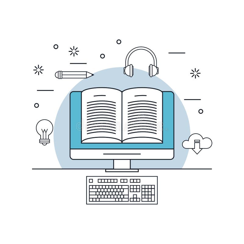 Computer internet tools stock vector. Illustration of notebook - 132889953