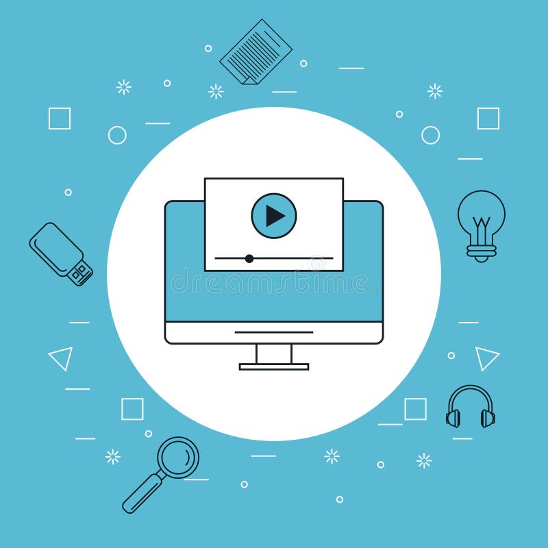 Computer internet tools stock vector. Illustration of technology ...