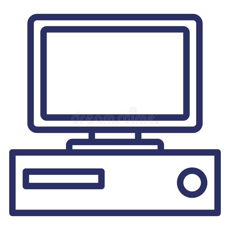 Computer Isolated Isolated Vector Icon Easily Editable Easily Editable Stock Vector ...