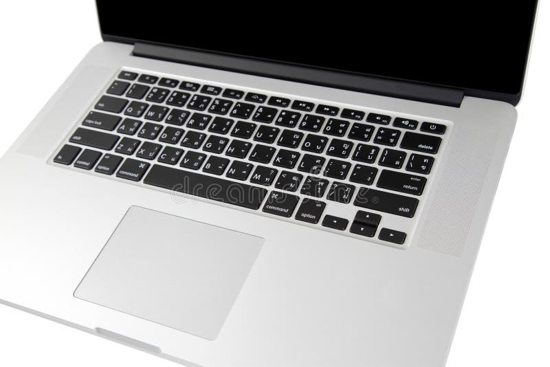 Computer Isolated on White Background. Editorial Photography - Image of ...