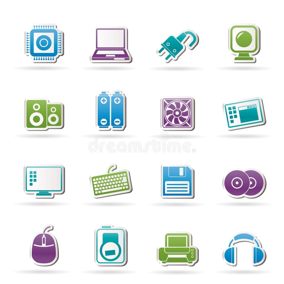 Computer Accessories Icons Stock Illustrations – 3,952 Computer ...
