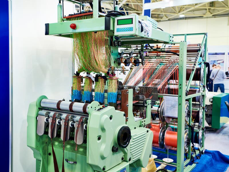 Computer Jacquard Needle Loom Stock Image - Image of string, business ...