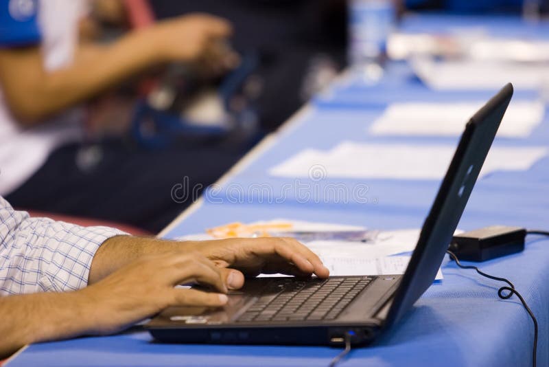 Computer job stock photo. Image of employee, seminar, reporting - 6337950