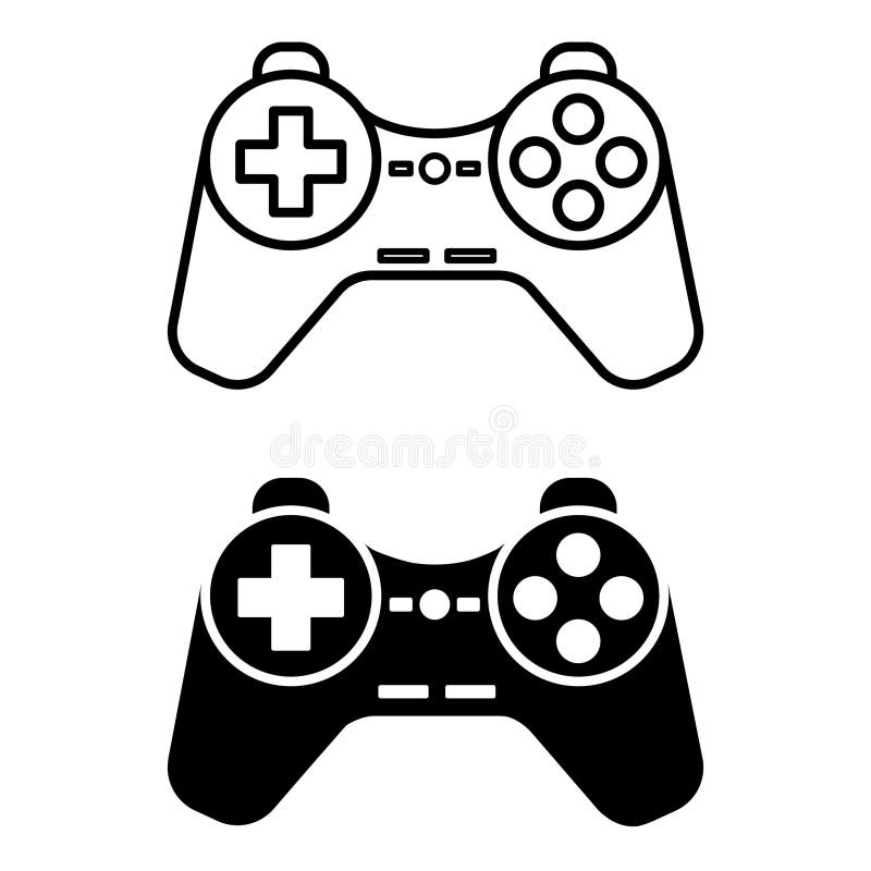 Computer Joystick Icons. stock vector. Illustration of modern - 312384947