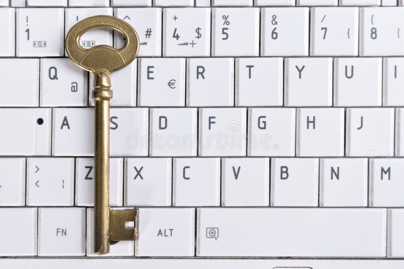 Computer with Key stock image. Image of concept, keys - 36905613