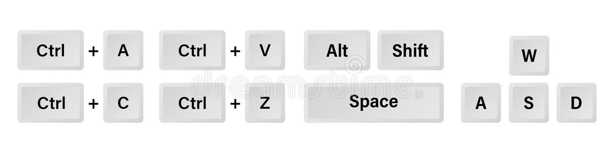Key Combinations Stock Illustrations – 175 Key Combinations Stock Illustrations, Vectors ...