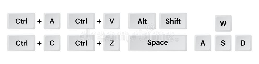 Computer Key Cartoon Alt Stock Illustrations – 231 Computer Key Cartoon ...