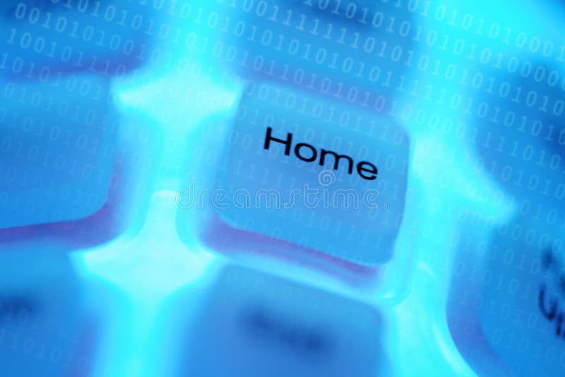 Computer home key stock image. Image of background, close - 2636103