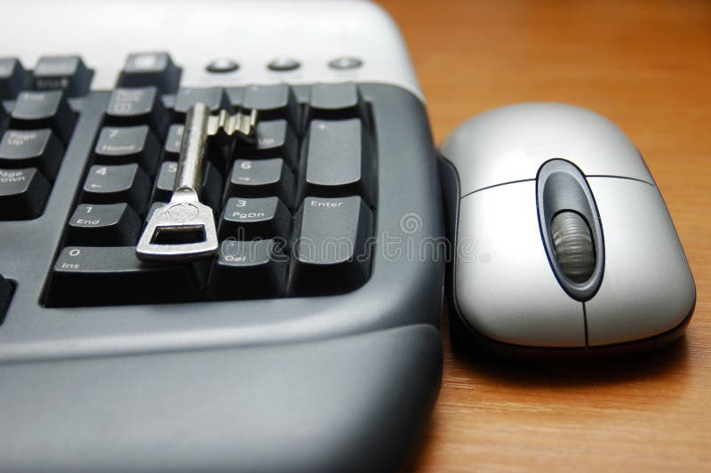 Computer keyboar and mouse stock image. Image of electronic - 1069413