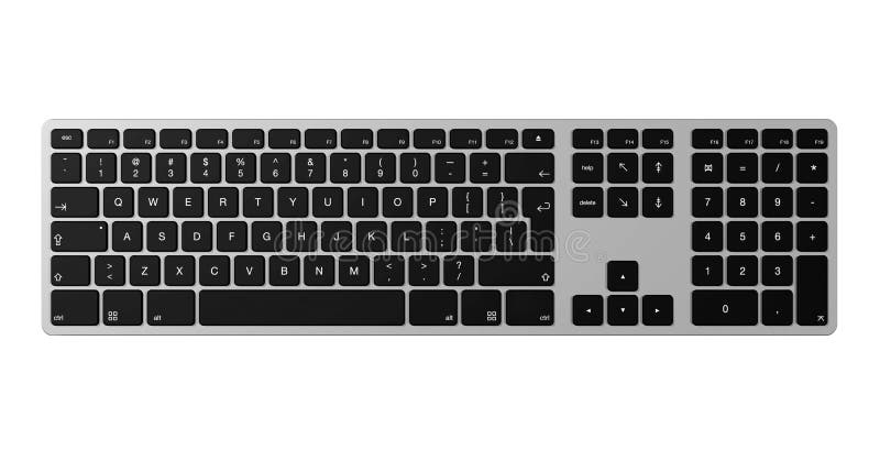 Computer Keyboard stock illustration. Illustration of three - 11662543