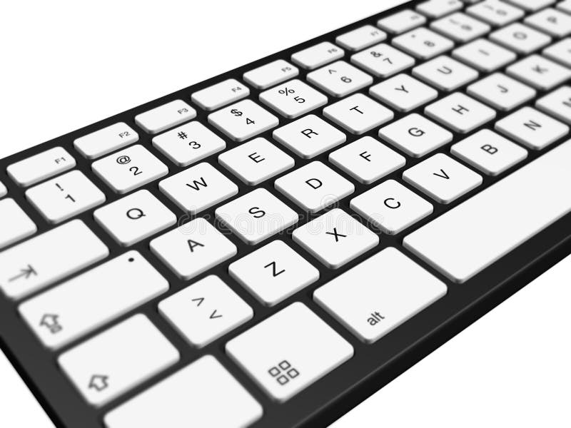 Modern computer keyboard stock image. Image of button - 4393705