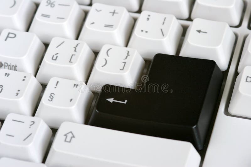 Computer Keyboard stock image. Image of computing, return - 1630145