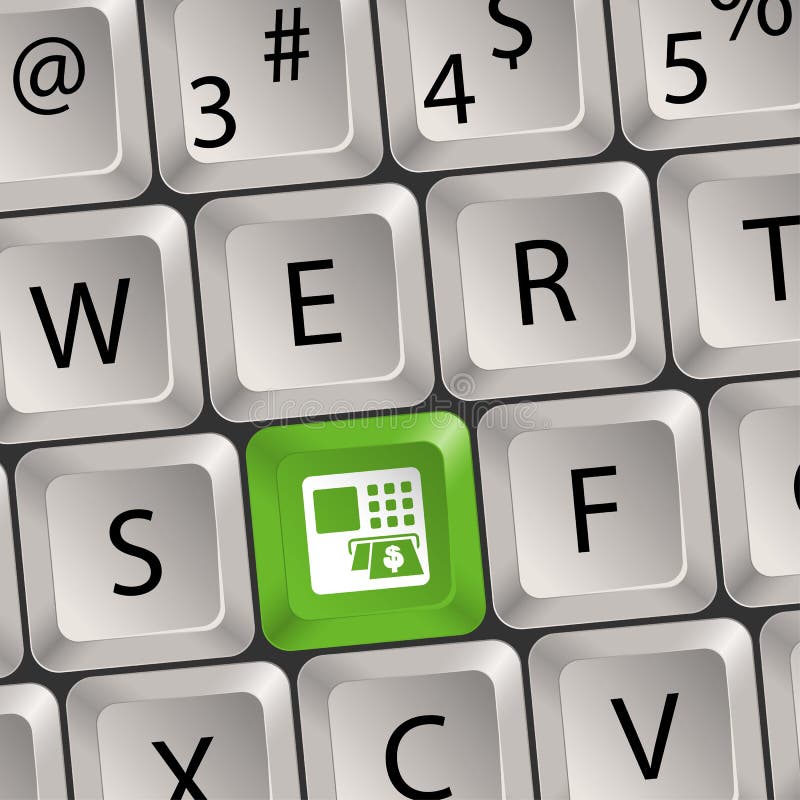 Computer Keyboard Key Icons Stock Vector - Illustration of icon ...