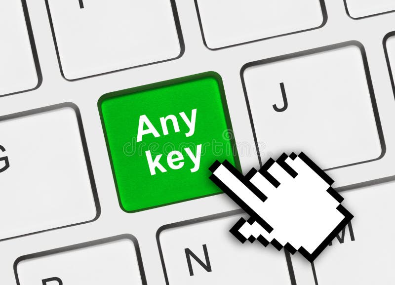 Computer Keyboard With Any Key Stock Photo - Image of creativity, sign ...